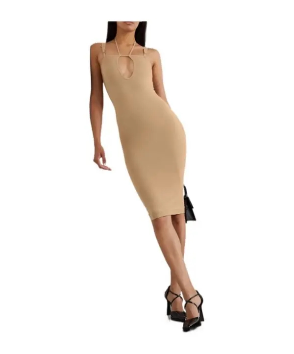 ANDREĀDAMO Cutout Midi Dress