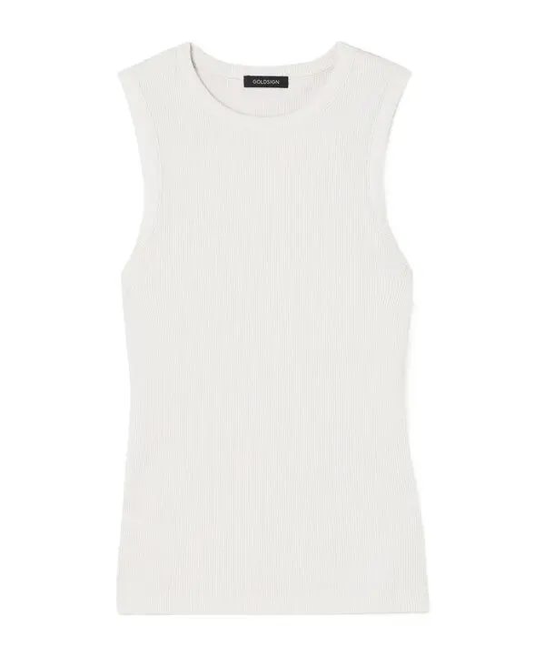 GOLDSIGN Ribbed Stretch-jersey Tank