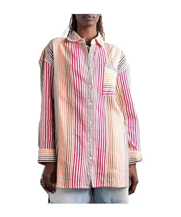 LEMLEM Striped Cotton-blend Shirt