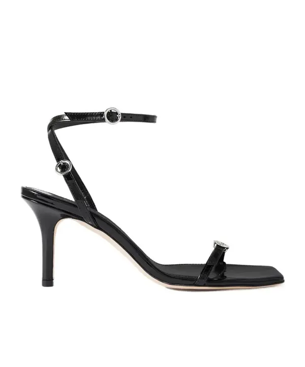 AeydĒ Ankle Wrap Strap Stiletto Heel Sandals