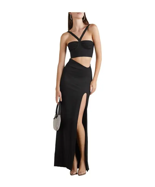 Galvan Alicja Stretch-jersey Maxi Skirt