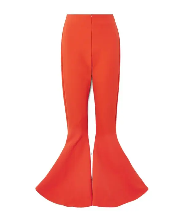 A.W.A.K.E. Mode Draped Stretch-twill Flared Pants
