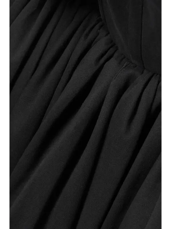 Brandon Maxwell Off-the-shoulder Cotton-blend Poplin Midi Dress