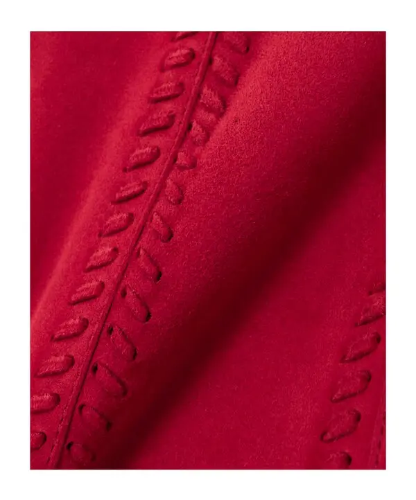 Dodo Bar Or Talla Whipstitched Suede Mini Skirt