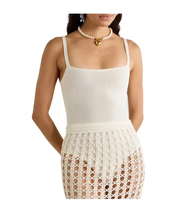 Calle Del Mar Ribbed Knit Bodysuit