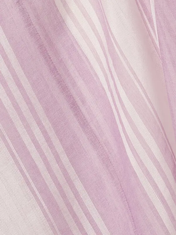 ADMONA Embellished Striped Gauze Coverup