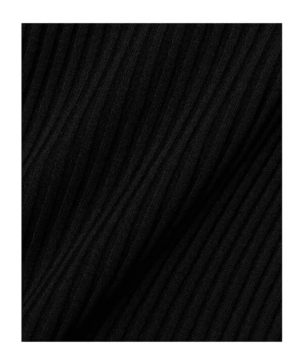 ANDREĀDAMO Cutout Open-knit And Ribbed-knit Dress