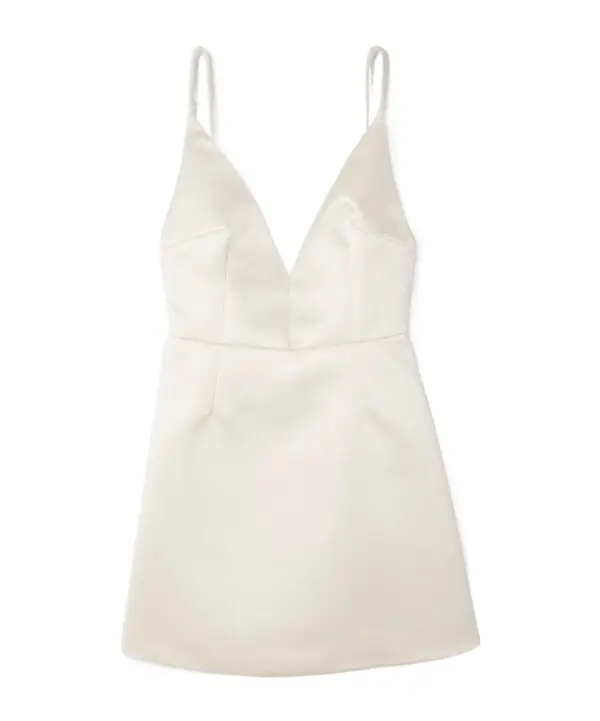 EMILIA WICKSTEAD Vero Open-back Duchesse-satin Mini Dress - No
