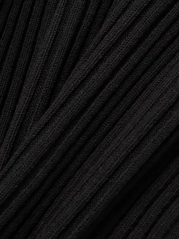 ANDREĀDAMO Ribbed-knit Midi Dress