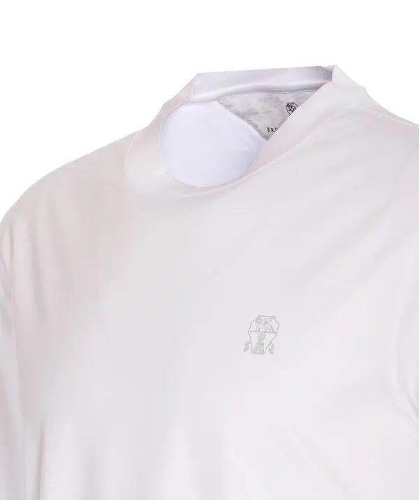 Brunello Cucinelli Logo Printed Crewneck T-shirt