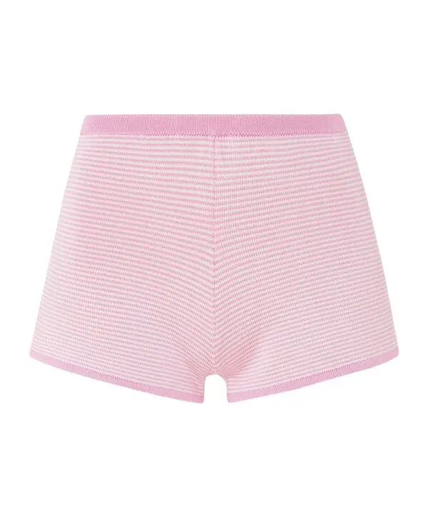 Calle Del Mar Striped Knitted Shorts