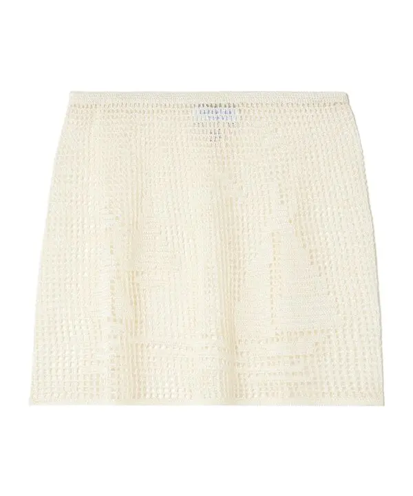 Calle Del Mar Crocheted Mini Skirt