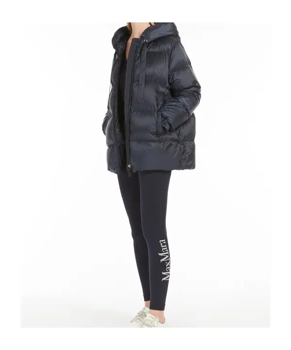 Max Mara Water-repellent Canvas Down Jacket - Black