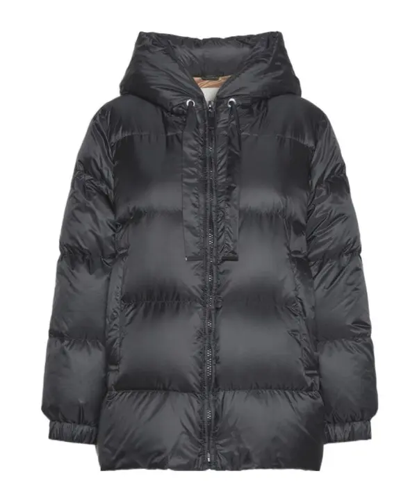 Max Mara Water-repellent Canvas Down Jacket - Black