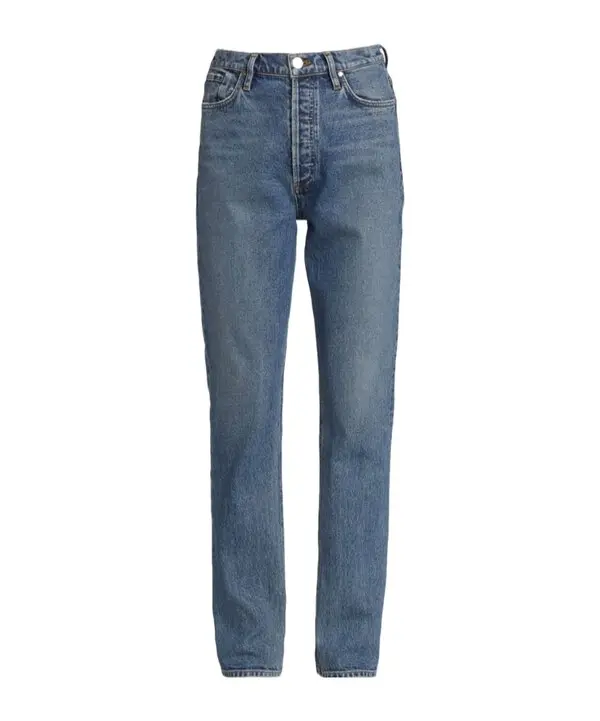 GOLDSIGN High-waisted Straight-leg Jeans