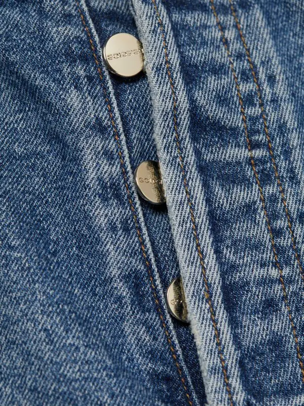 GOLDSIGN High-waisted Straight-leg Jeans