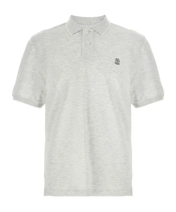 Brunello Cucinelli Logo-embroidered Short-sleeved Polo Shirt
