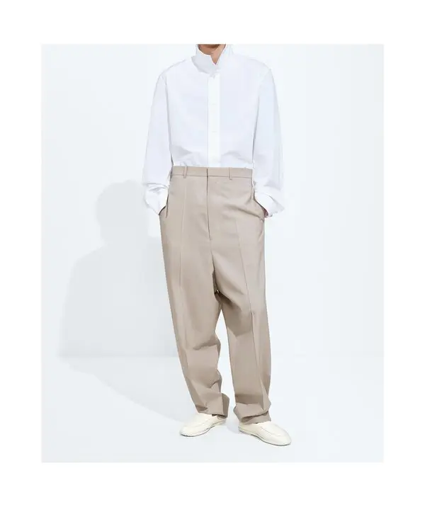 Bottega Veneta Wool And Cotton Pants