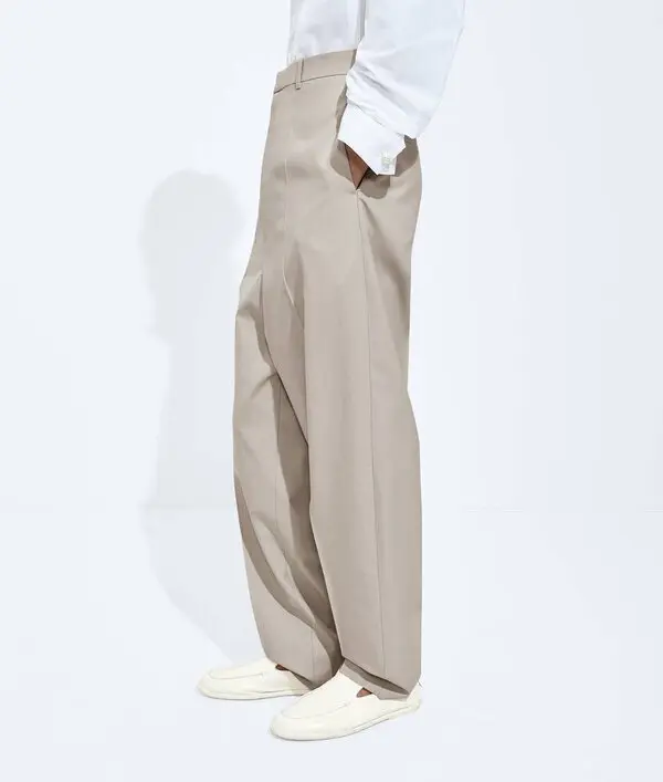 Bottega Veneta Wool And Cotton Pants