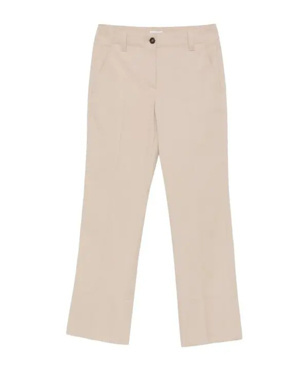 Brunello Cucinelli Pressed-crease Straight-leg Trousers