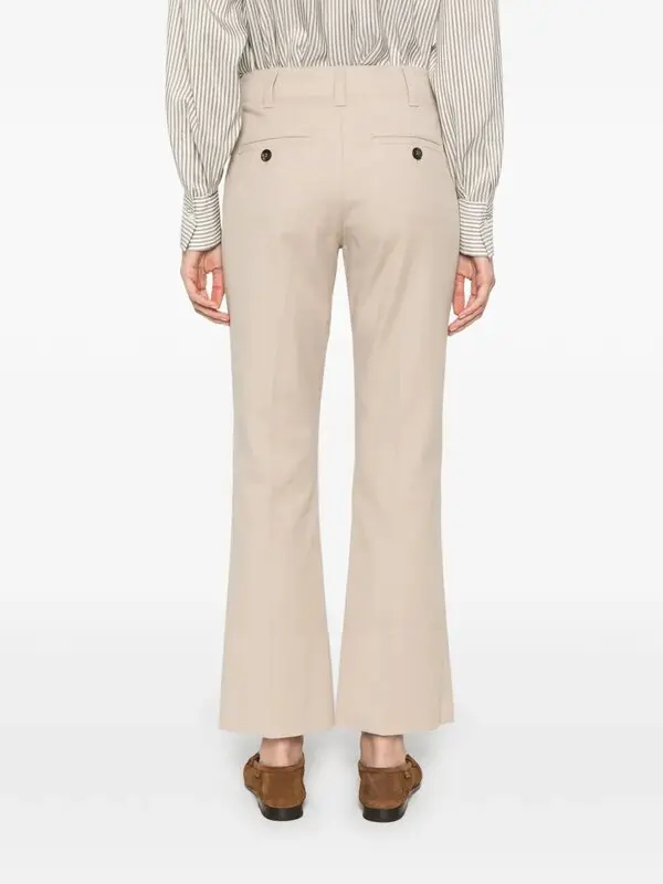 Brunello Cucinelli Pressed-crease Straight-leg Trousers