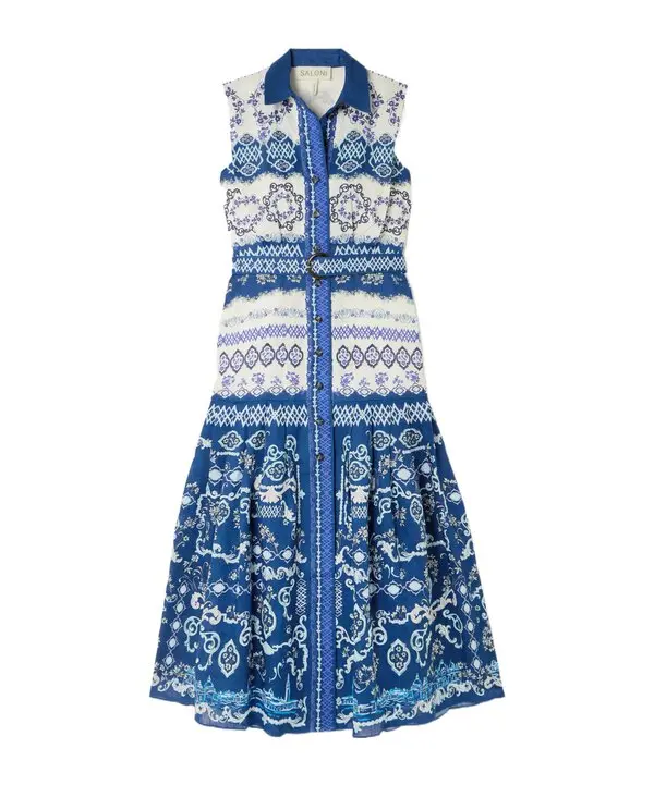 Saloni Collared Shirt Dress