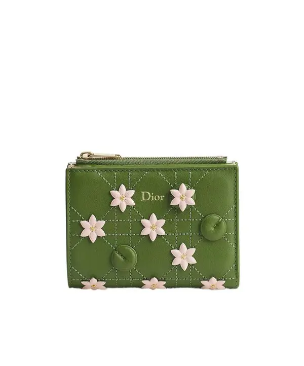 Dior Jardin Dahlia Wallet - Green