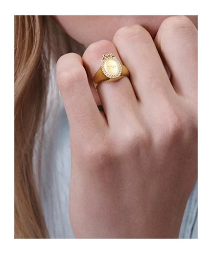Dior Medaillon Ring - Gold