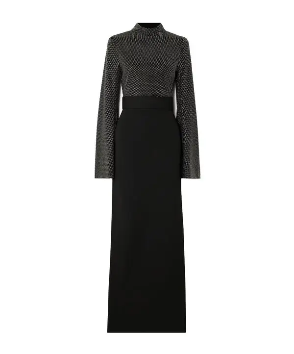 Solace The Lolo Crystal-embellished Crepe Gown - No