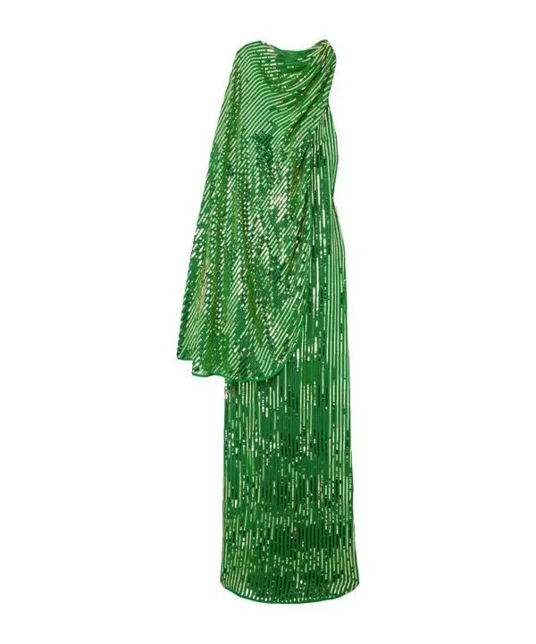 Johanna Ortiz Convertible Embellished Silk Crepe De Chine Maxi Dress - No