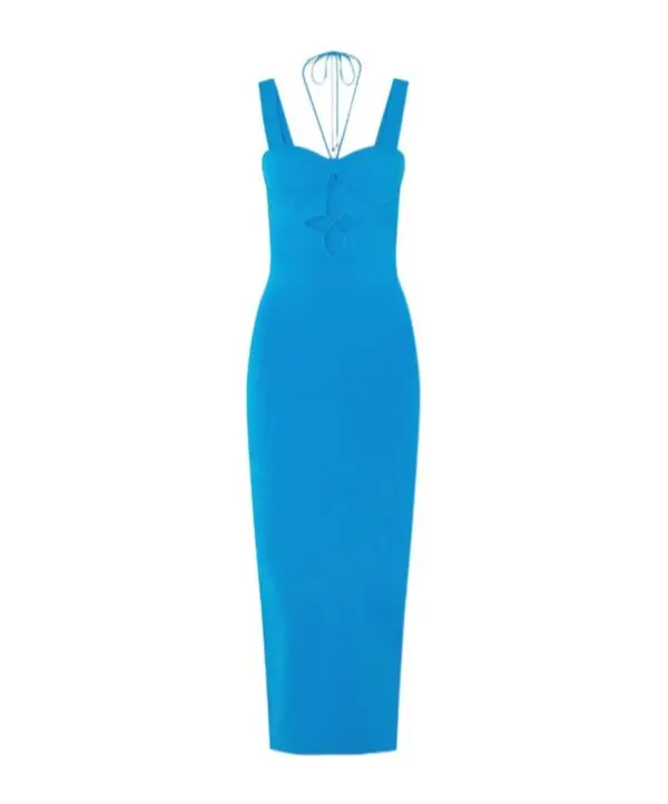 Galvan Cutout Stretch Midi Dress