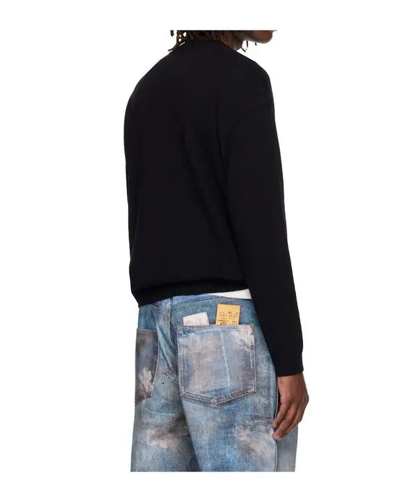 Andersson Bell Heart Pattern Crew Neck Sweater