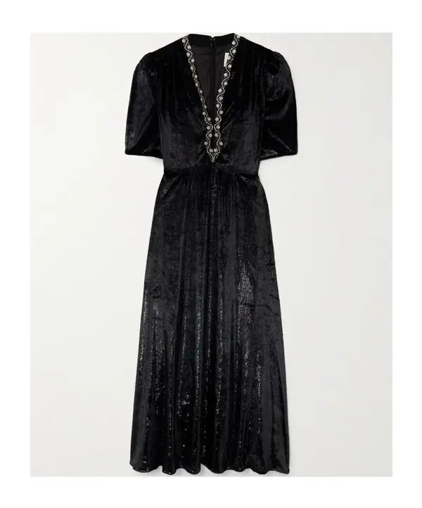 Saloni Velvet Dress