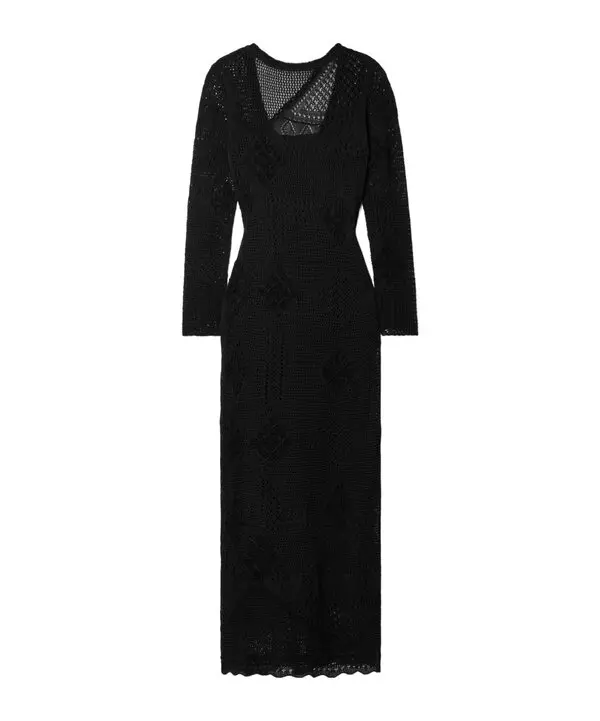 Lafayette 148 New York Crochet-knit Cotton Midi Dress - No
