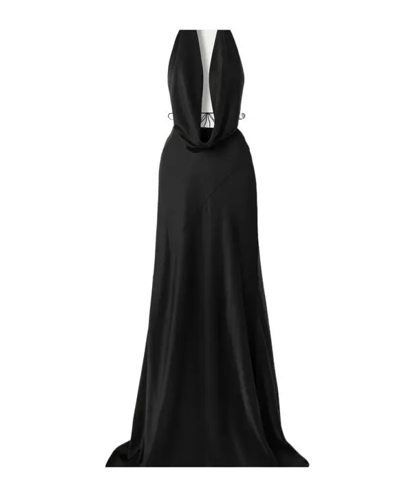 Alex Perry Halter Draped Maxi Gown