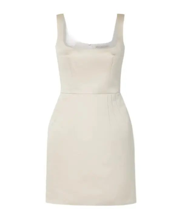 EMILIA WICKSTEAD Solid Color Mini Dress