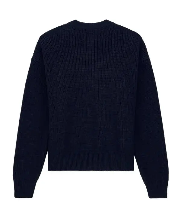 Giorgio Armani Virgin Wool Half Cardigan Stitch Sweater