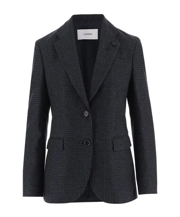 LARDINI Houndstooth Single-breasted Blazer