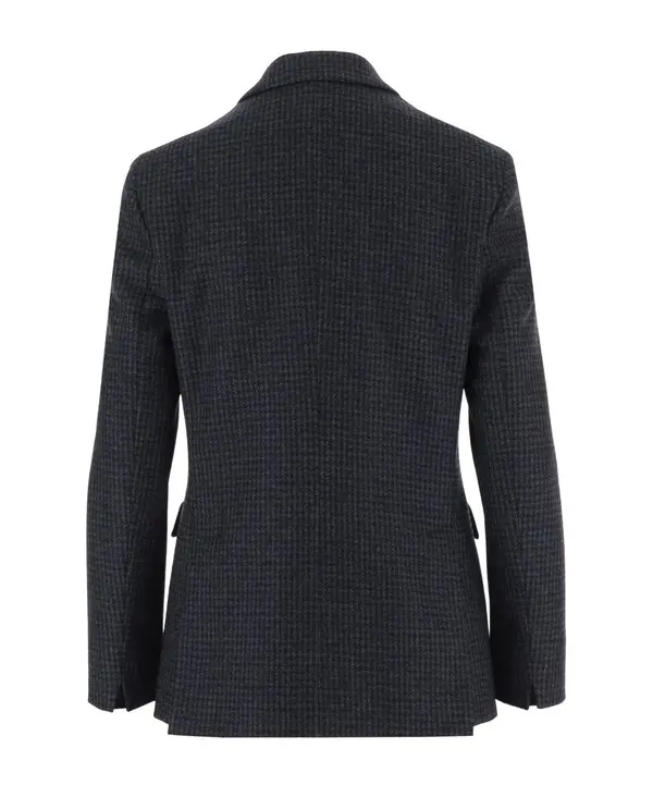 LARDINI Houndstooth Single-breasted Blazer