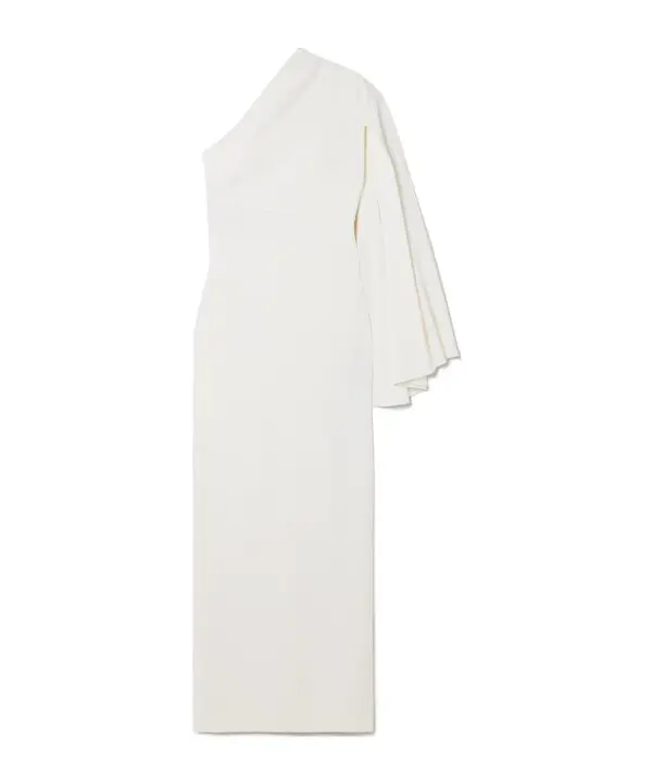Solace Elisa One-sleeve Crepe Gown - No