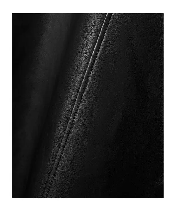 JASON WU Asymmetric Leather Midi Dress
