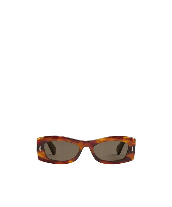 Dior Rectangular Acetate Sunglasses With Gold Tone Hinges
