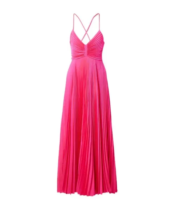 A.L.C. Cutout Pleated Maxi Dress