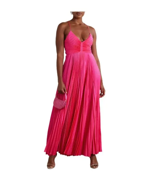 A.L.C. Cutout Pleated Maxi Dress
