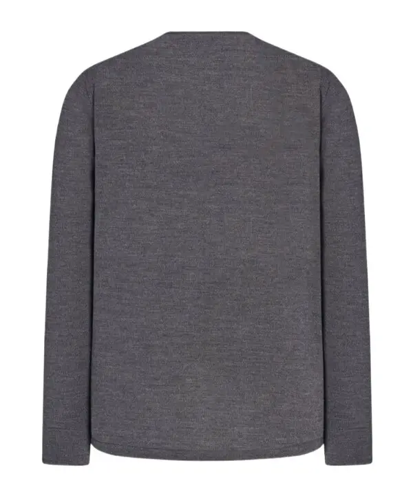 THE ROW Pruce Long Sleeve V-neck Top