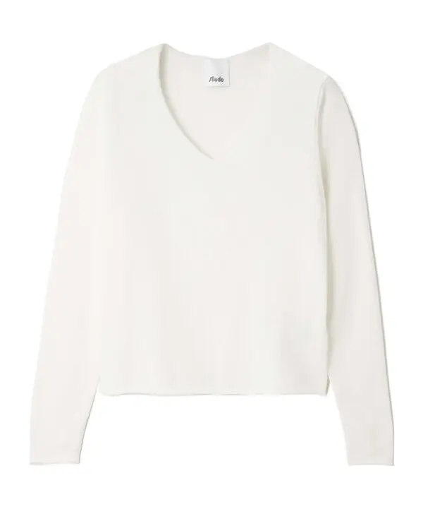 ALLUDE Cotton And Cashmere-blend Sweater