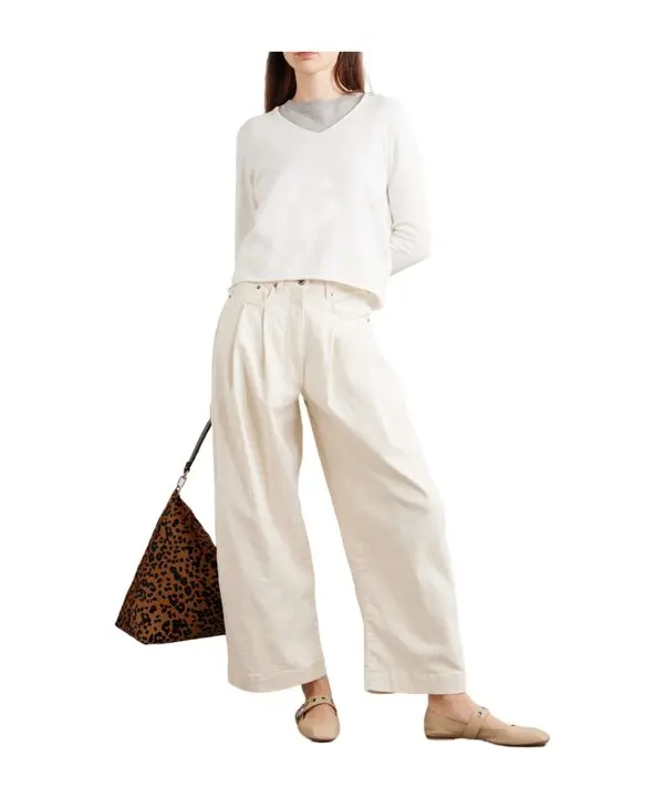 ALLUDE Cotton And Cashmere-blend Sweater