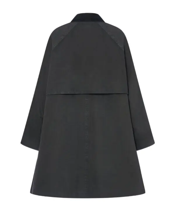 THE ROW Ina Long-sleeve Trench Coat - Ancient Black