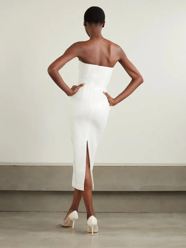 Alex Perry Strapless Sequin Midi Dress