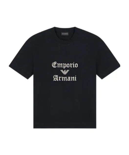 Emporio Armani Heavy Jersey T-shirt With Soft Embossed Logo